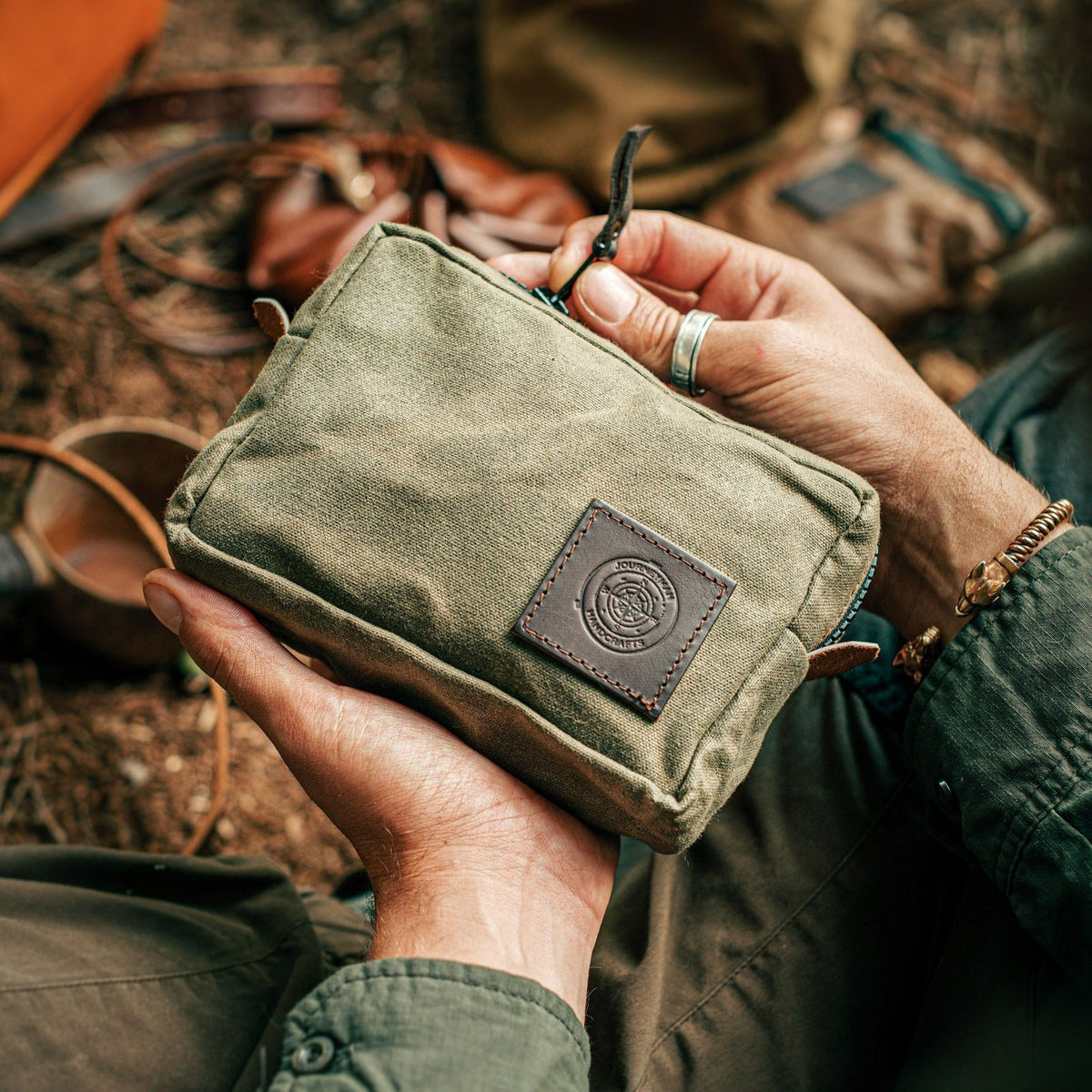 Handmade Canvas Belt Pouch | Made in England – Journeyman Handcraft