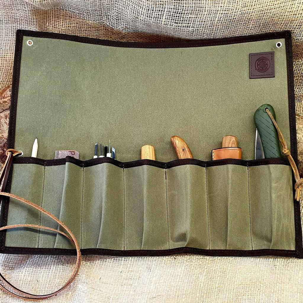 Canvas Carving Tool Roll (UK-Made) | Organise & Go – Journeyman Handcraft