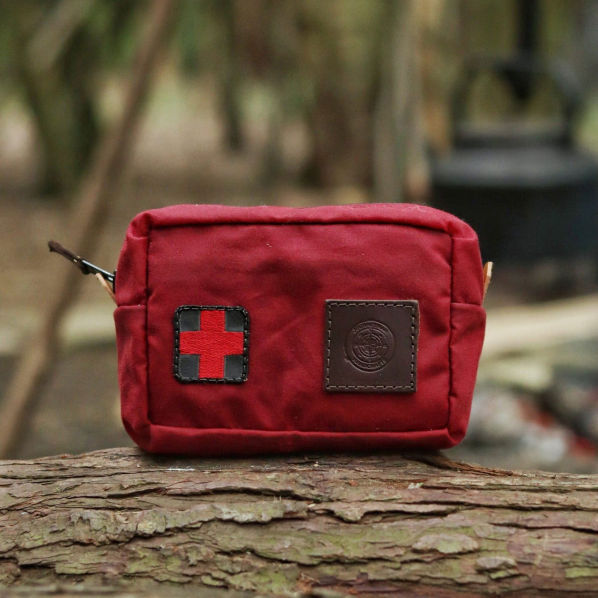 First Aid Kit Belt Pouch - Waterproof Red Canvas – Journeyman Handcraft