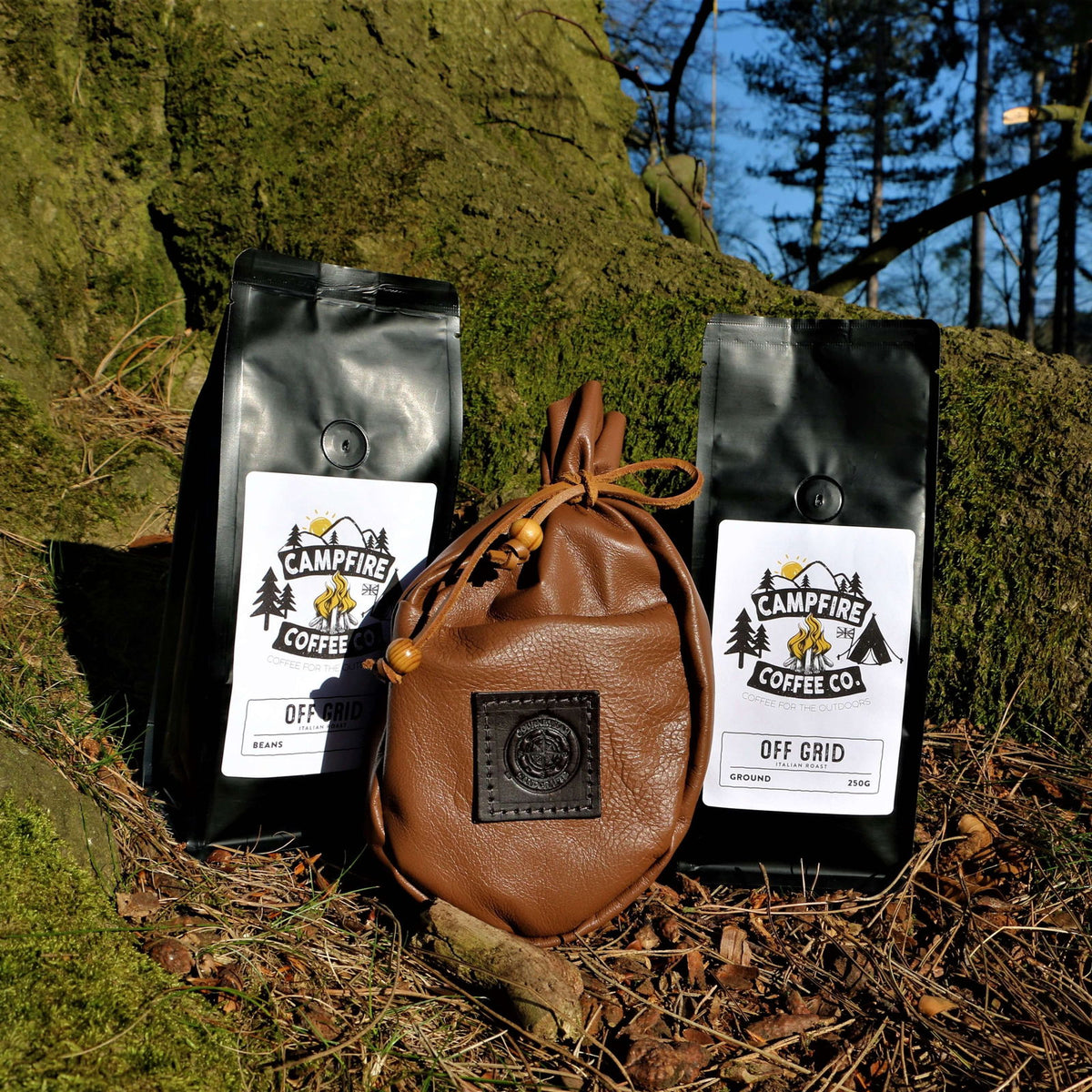 Sami Leather Coffee Pouch: Durable & Packable – Journeyman Handcraft