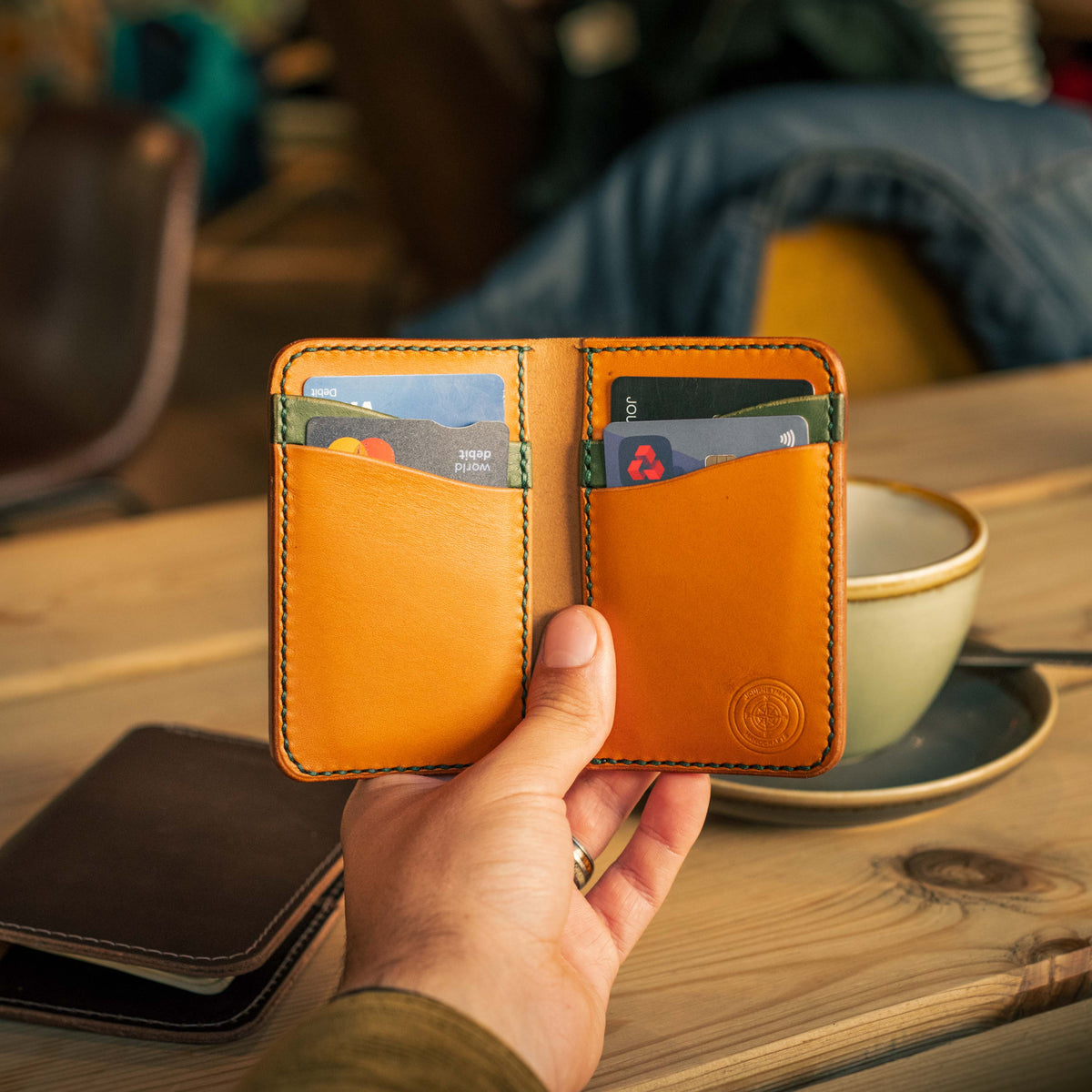 Veg-Tan Leather Wallet | Handcrafted Slim Design – Journeyman Handcraft