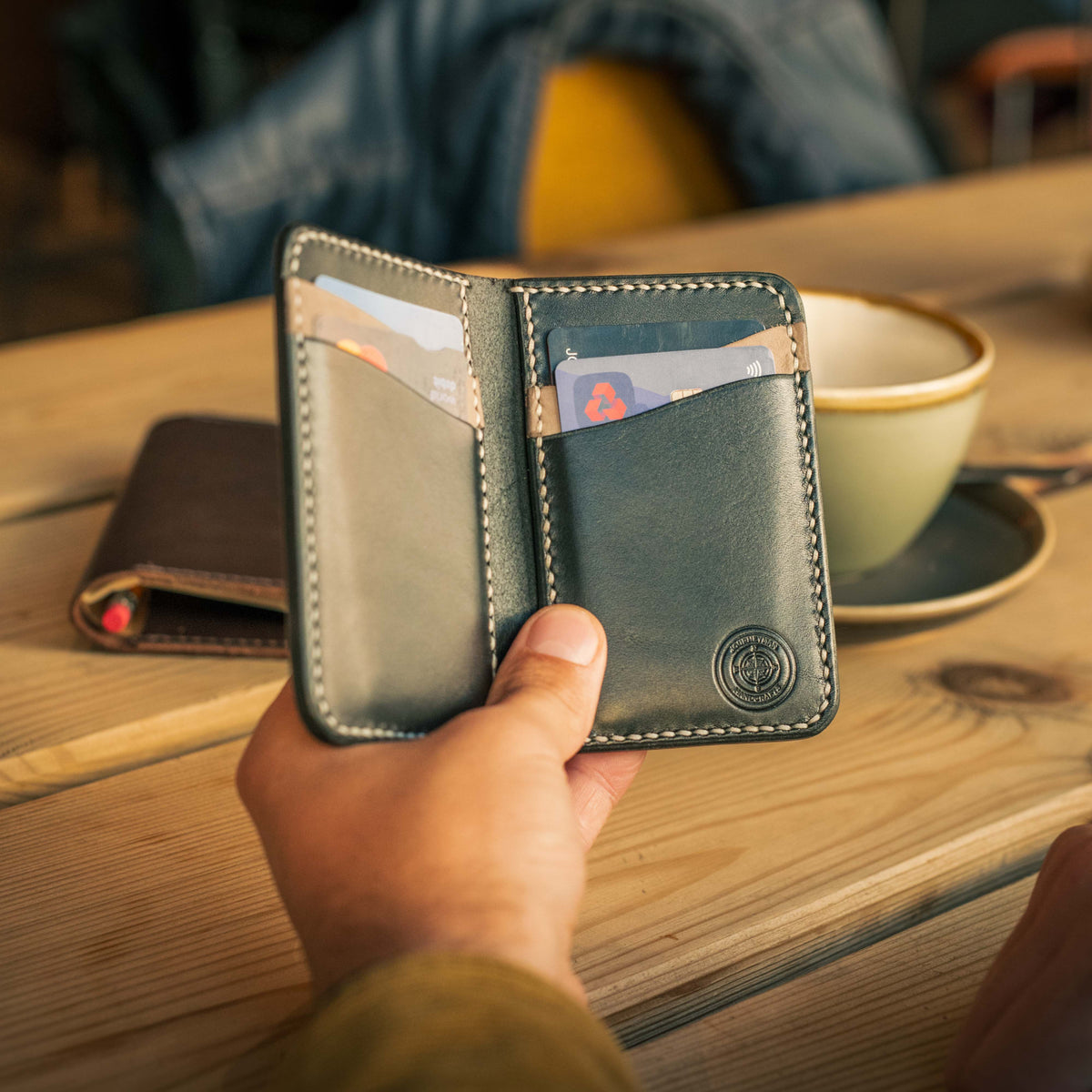 Veg-Tan Leather Wallet | Handcrafted Slim Design – Journeyman Handcraft