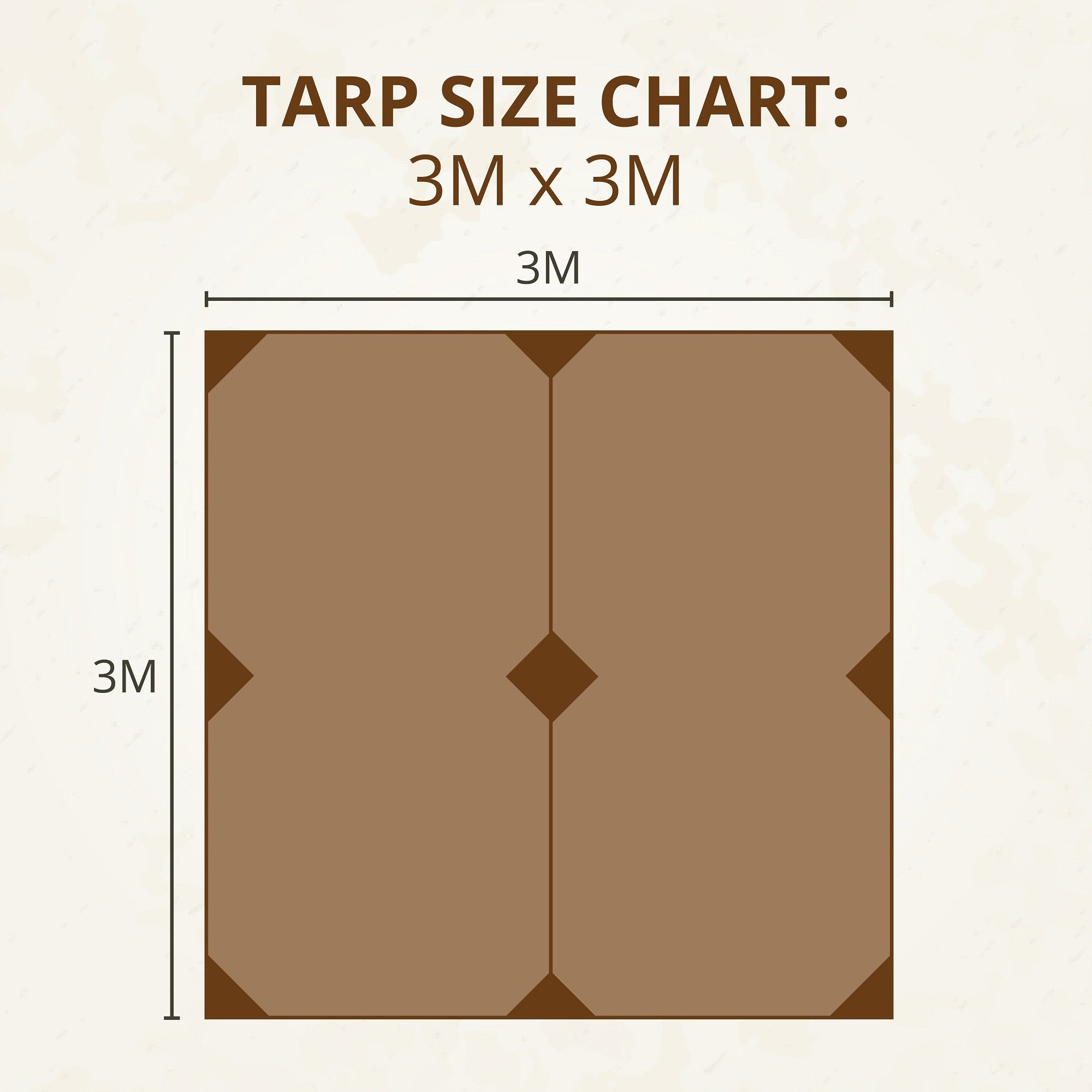 Durable Wax Canvas Tarp - 100% Cotton 3x3m 8oz – Journeyman Handcraft